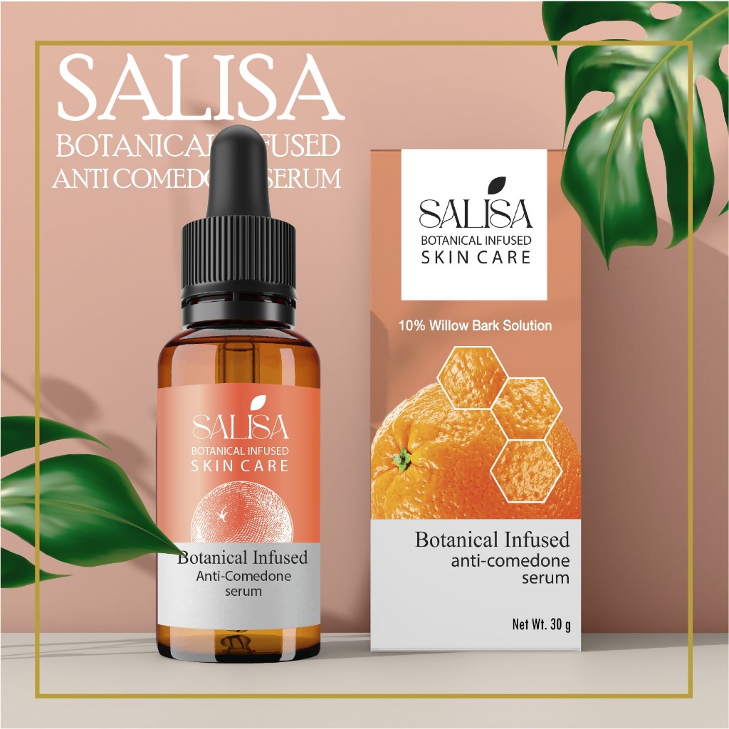 Salisa Botanical Infused Anti-Comedone Serum 30 ml.(10% Willow Bark ...