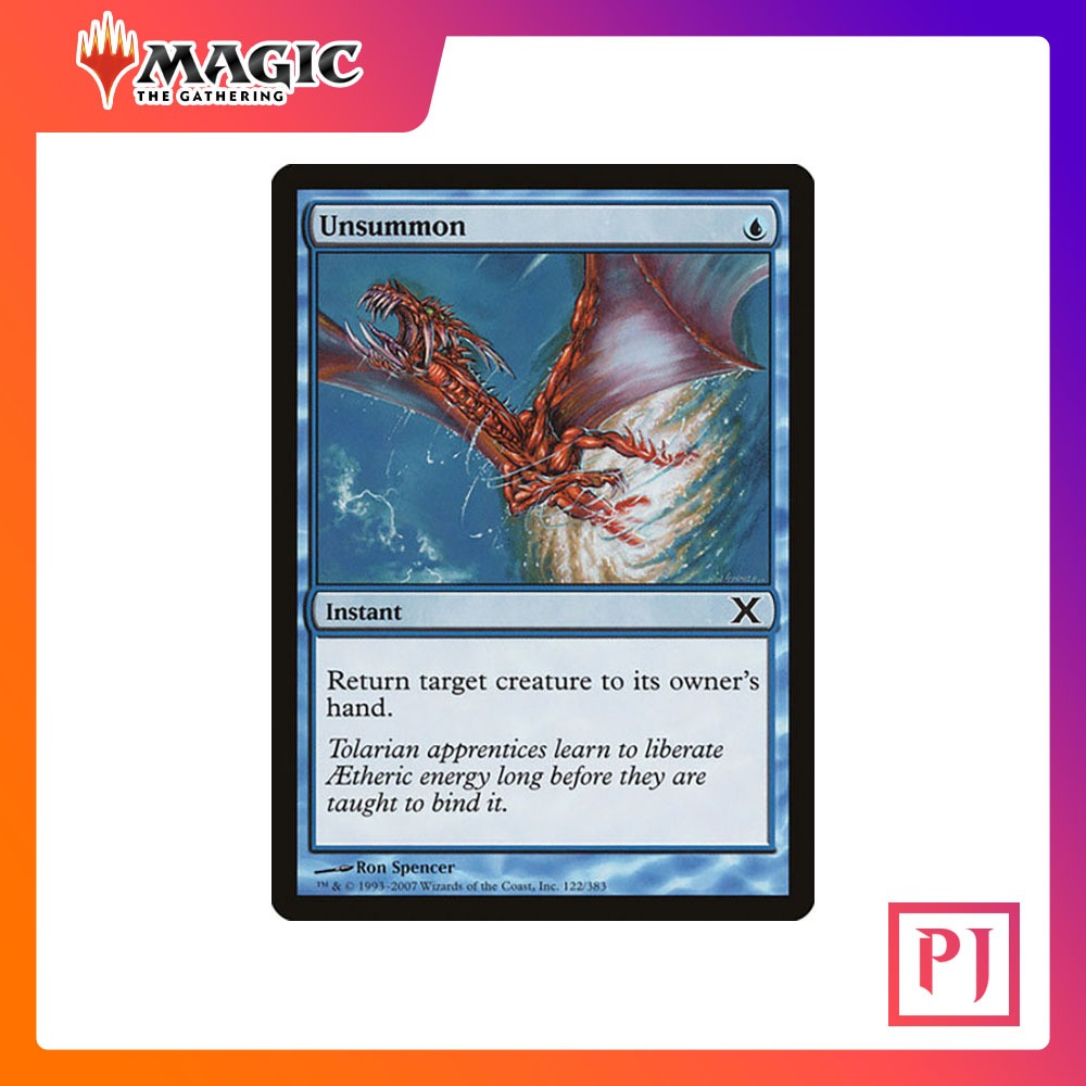 [MTG] Unsummon [10E] [BLUE] [COMMON] [NORMAL] [ENG] (การ์ดเมจิค / Magic ...