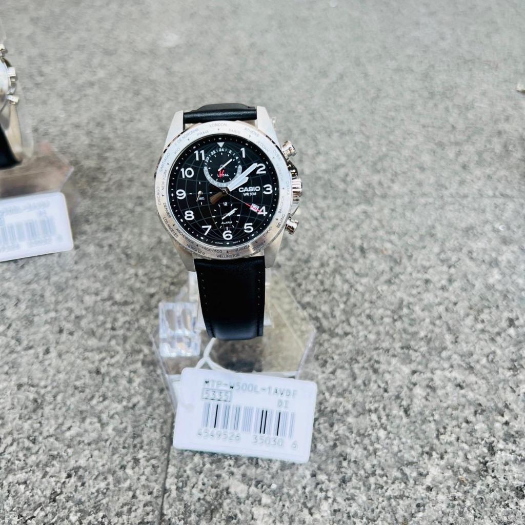 นาฬิกา Casio Standard World Time รุ่น MTP-W500 สายหนังแท้ สินค้าของแท้ ...