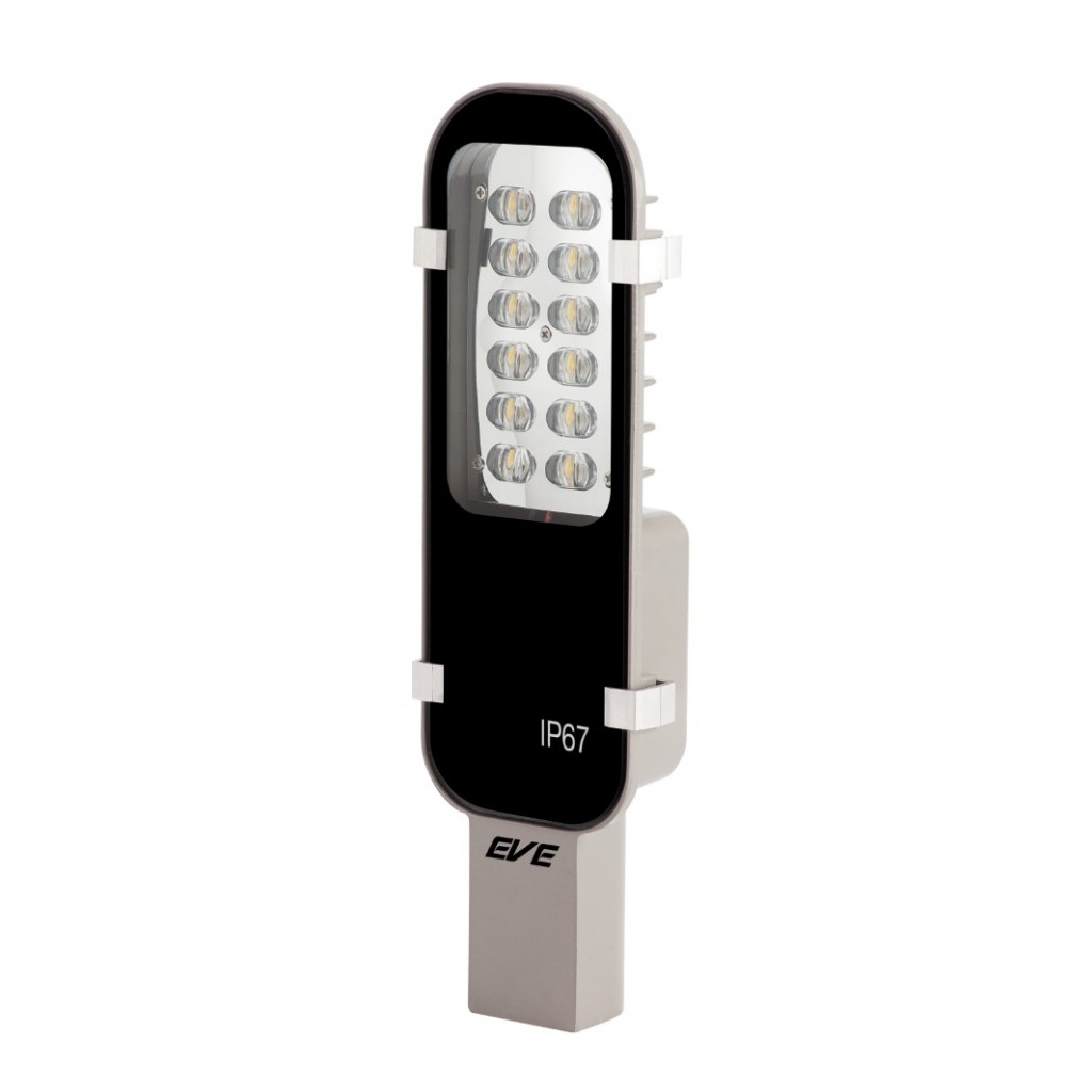 EVE โคมไฟถนน LED 12W แสงวอร์ม IP67 กันน้ำกันฝุ่น ติดริวรั้ว กำแพง รุ่น ...