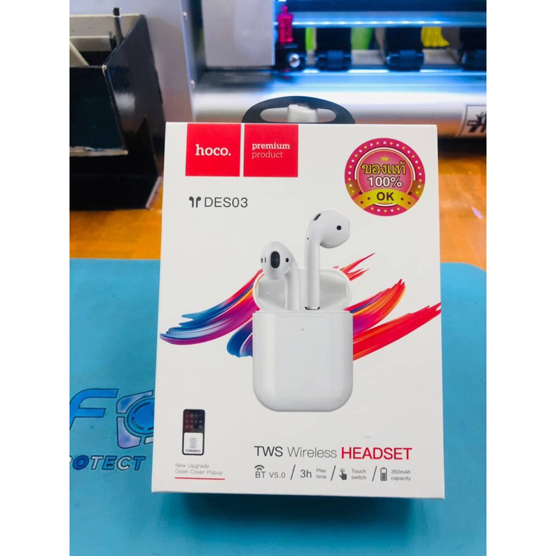 🔥ตัดเสียงรบกวน HOCO DES03 หูฟังบลูทูธ ไร้สาย อัปเกรดใหม่ smalltalk แบบ ...