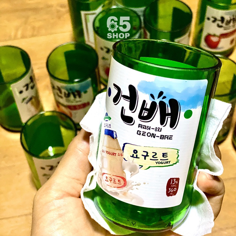 แก้วโซจู คอมเบ Soju Geonbae คละลาย แก้วจากขวด | Shopee Thailand