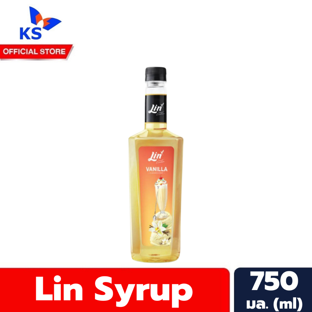 ลิน ไซรัป ผลิตภัณฑ์น้ำเชื่อม รสวานิลลา Lin Syrup 750 มล. (0514 ...
