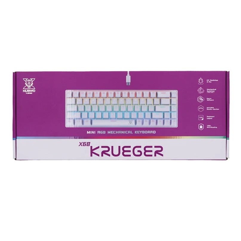 Nubwo X68 Krueger Mini RGB Mechanical Keyboard | Shopee Thailand