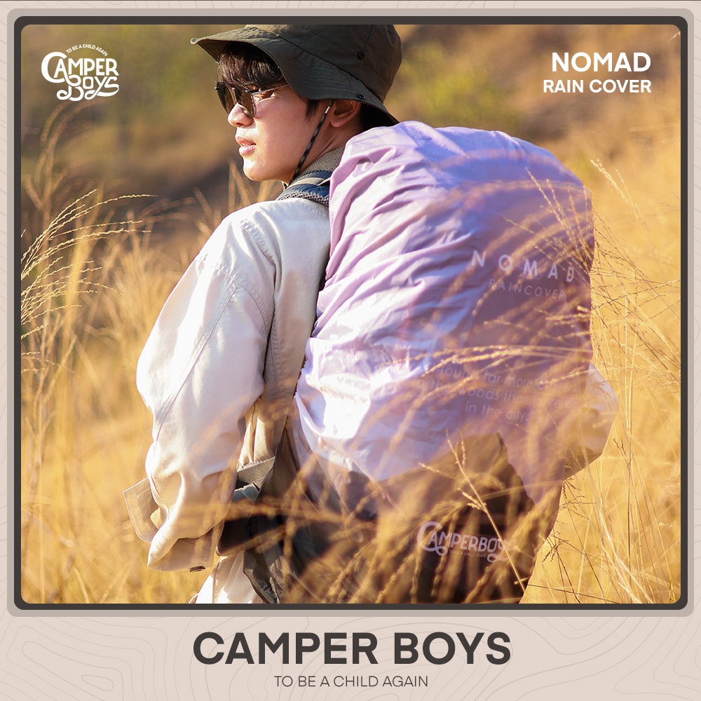NOMAD RAIN COVER BY CAMPER BOYS ผ้าคลุมกระเป๋า ที่สายแบ็คแพคต้องมีติดตัว ดีไซน์ลวดลายธรรมชาติ ...