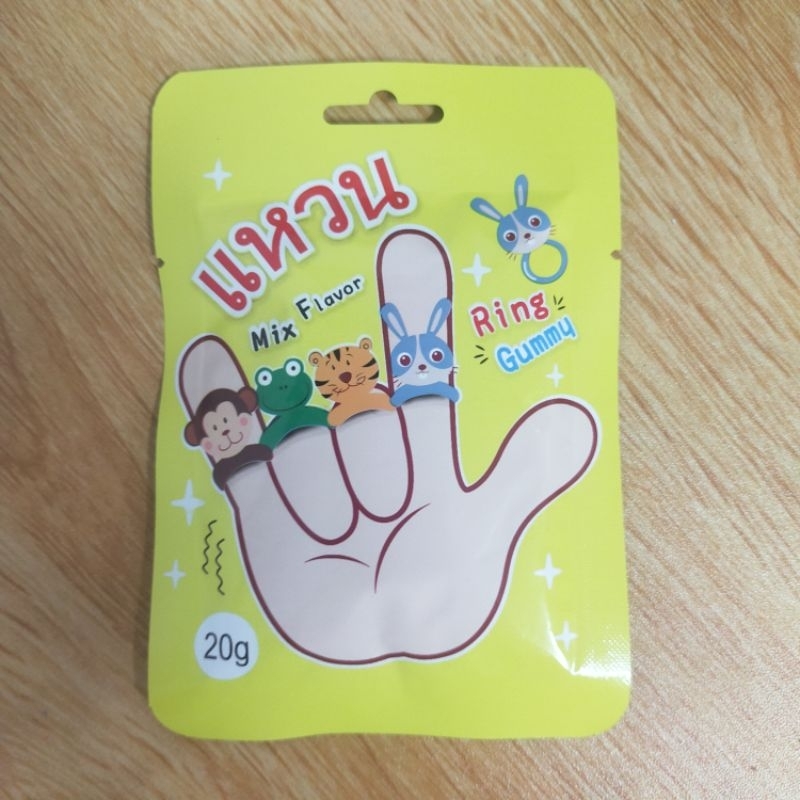 เยลลี่แหวน Ring Gummy Mix Flavor ฮิตฮ็อตสำหรับเด็กๆ 12 ห่อ | Shopee ...