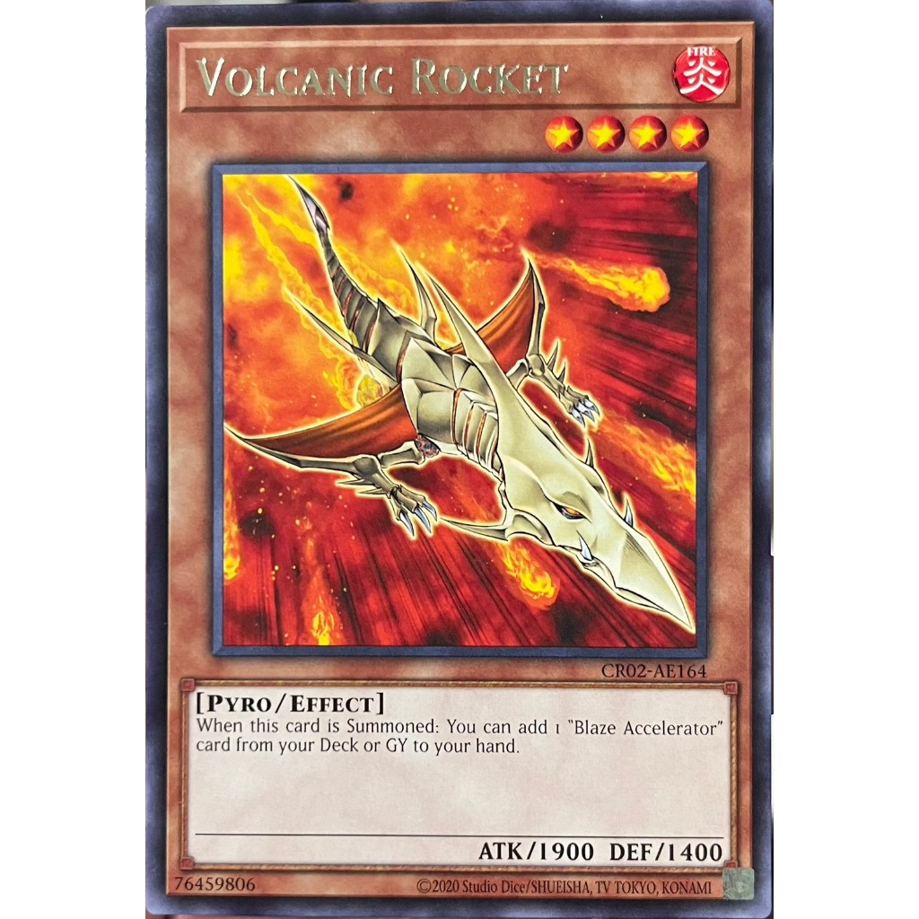 Yugioh Asia-Eng [CR02-AE164] Volcanic Rocket (Rare) การ์ดยูกิแท้ถูก ...