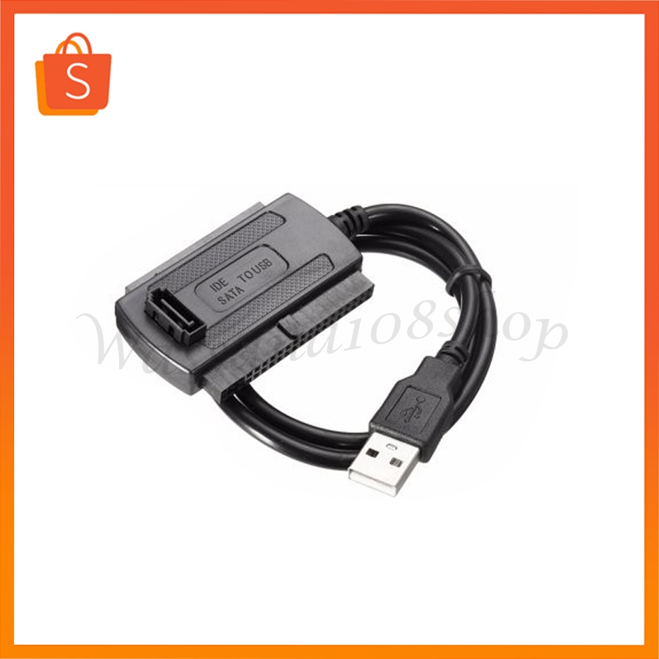 USB 2.0 to SATA/IDE Cable Adapter For 2.5"/3.5"/5.25" IDE/Sata Hard ...