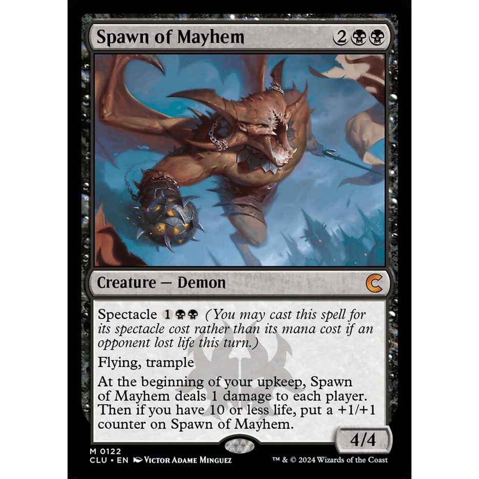 Spawn of Mayhem การ์ด Magic The Gathering จากชุด Ravnica: Clue Edition ...