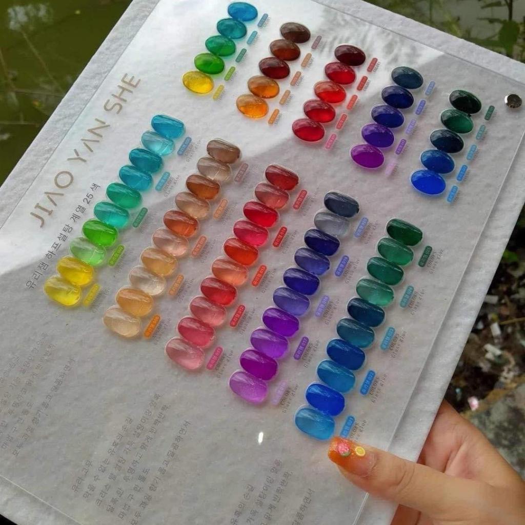 สีเจล Jys ไซรัป 25 สีJIAO YAN SHE โทนสีสดใสมาก งานตามหานะคะ พร้อมชาร์จ ...