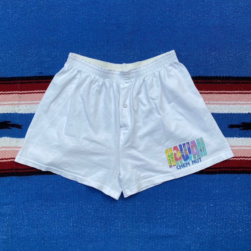 กางเกงบ็อกเซอร์ Vintage hawaii boxer short Size XL-ของมือสอง | Shopee ...