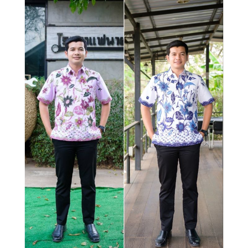 เชิตชายอัดกาวปาเต๊ะ JAVA | Shopee Thailand