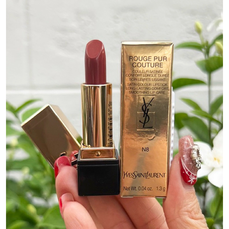 YSL Rouge Pur Couture Satin Lipstick 1.3g. #N8 BLOUSE NU | Shopee Thailand