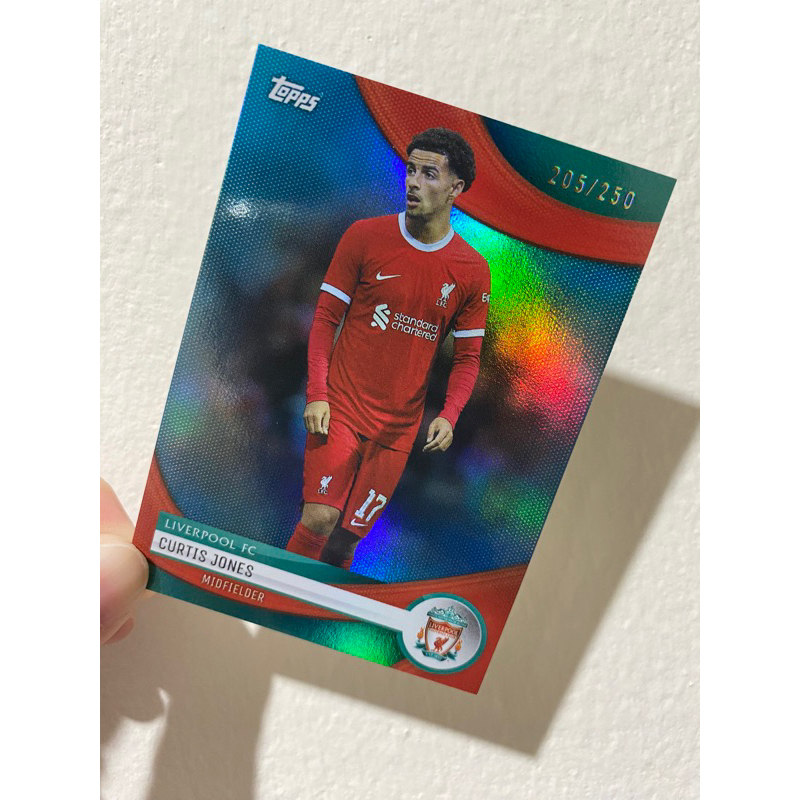 การ์ดนักฟุตบอลใบรัน Topps Liverpool Team Set 2023-2024 | Gold Drip ...