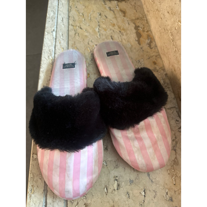 Victoria Secret slipper สลิปเปอร์วิคเตอเรียซีเคร็ทเเท้ | Shopee Thailand