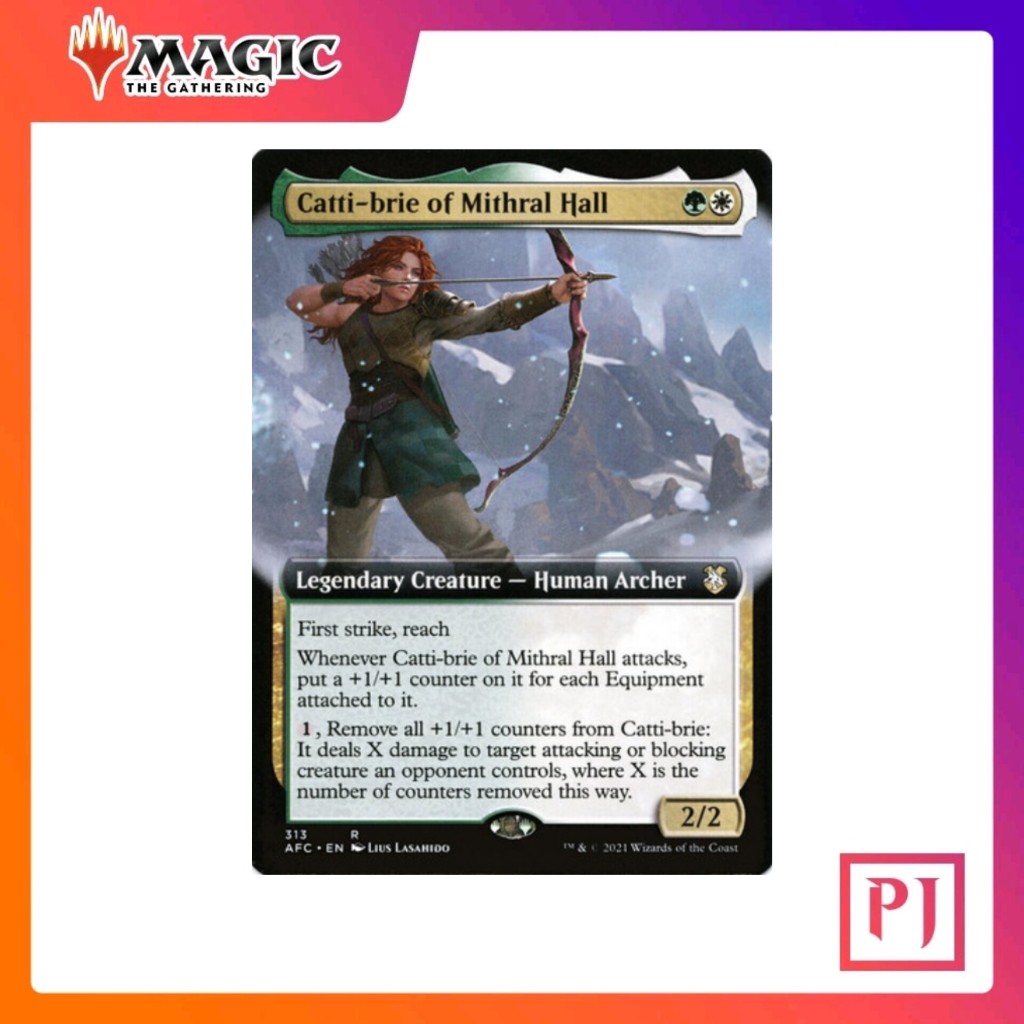 [MTG] Catti-brie of Mithral Hall (Extended Art) [AFC] [MULTI] [RARE ...