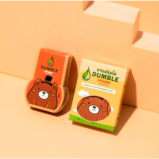 ยาดมตราดัมเบิ้ล ยาดมสมุนไพร ยาดม 2 รู Dumble Herbal Inhaler ลาย Bob ...