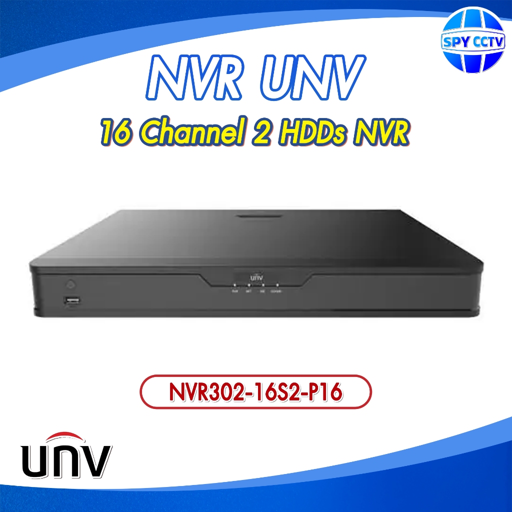 [ สอบถามราคาทักแชท ] เครื่องบันทึก UNV NVR 16 Channel POE NVR302-16S2 ...