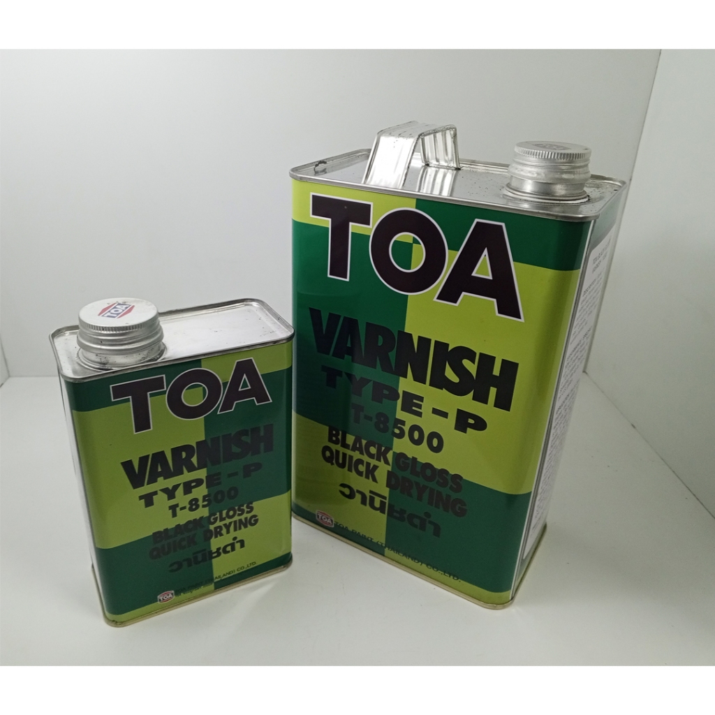 วาร์นิชดำ TOA T-8500 Vanish ขนาด 1/4 , 1 กล. วานิชดำ | Shopee Thailand