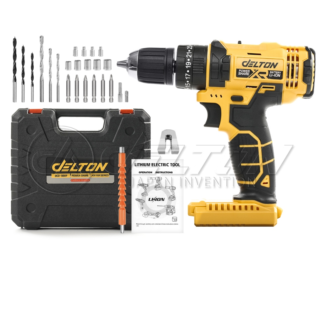 DELTON สว่านไร้สาย 3 ระบบ 99V/199V YXR Series รุ่น DCD-99VP ใช้งานร่วมกับ แบตเตอรี่ Power Share ...