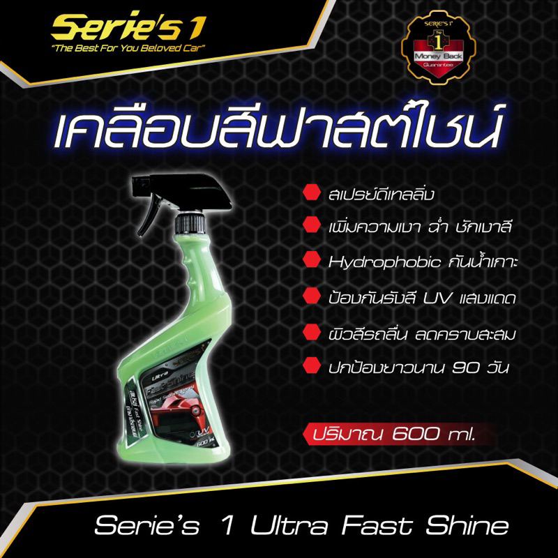 [ส่งฟรี] สเปรย์เคลือบสี Serie's 1 Fast Shine 600ml. | Shopee Thailand