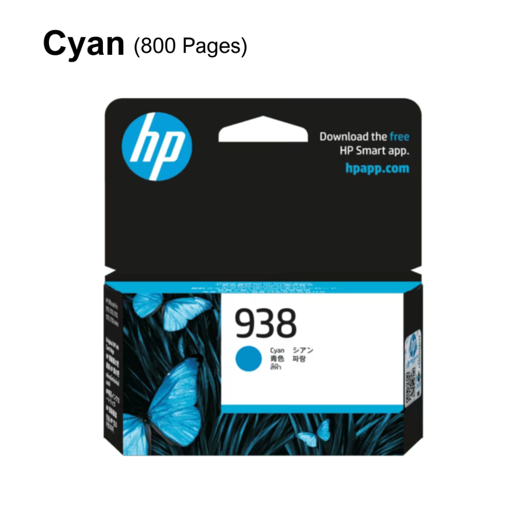 HP 938 Original Ink Cartridge ตลับหมึก (ปริ้นเตอร์ HP 9110, HP 9120, HP ...