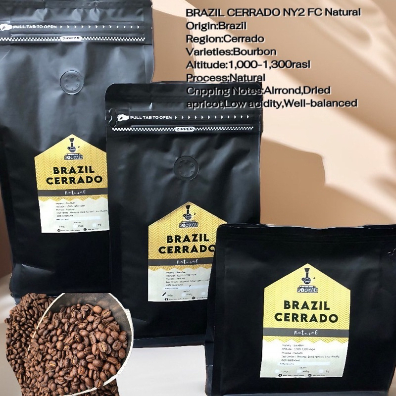 เมล็ดกาแฟคั่ว Brazil Cerrado NY2 พร้อมคั่ว | Shopee Thailand