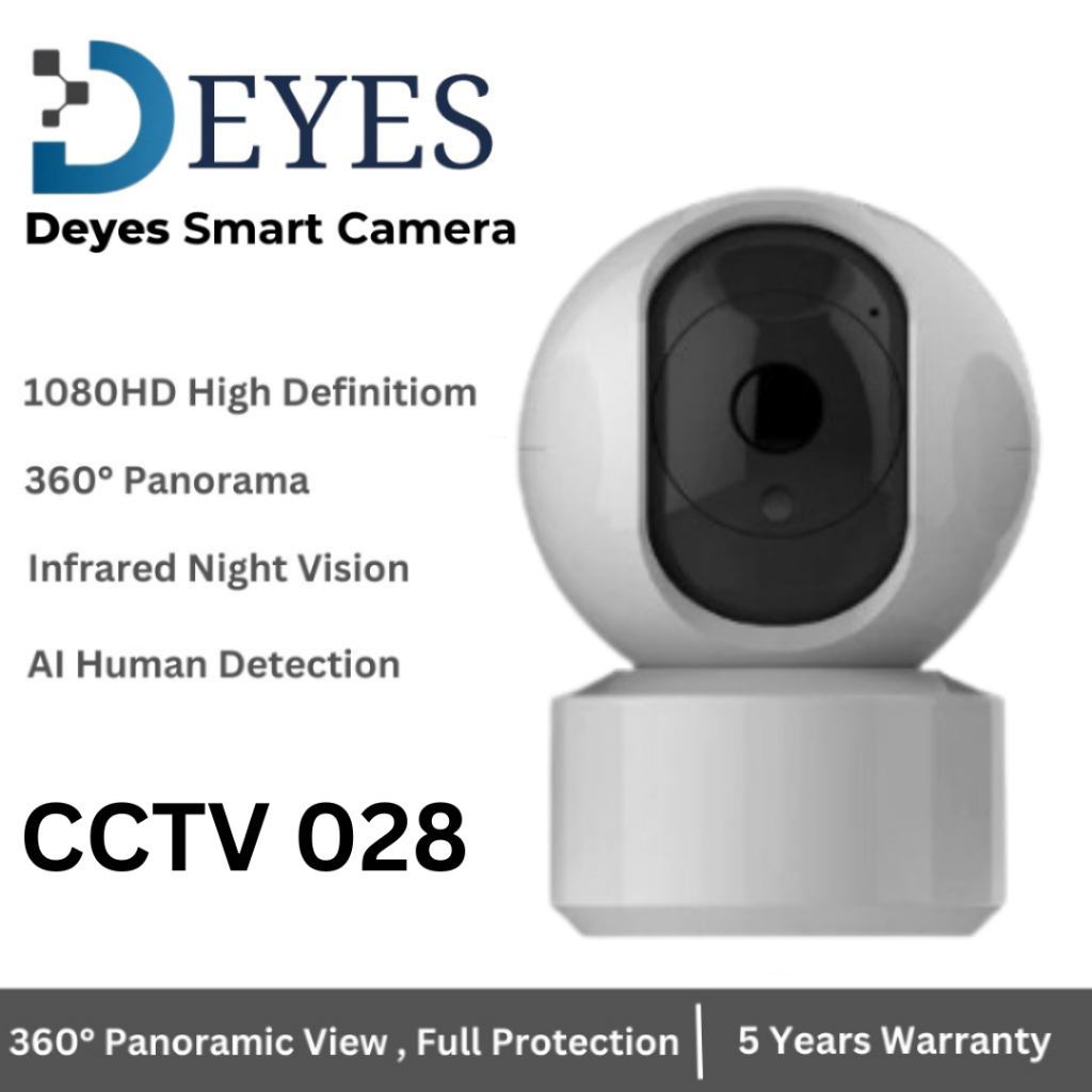 DEYES SMART CCTV 028 กล้องวงจรปิดไร้สาย Full HD 5MP / 360° Vision / การ ...