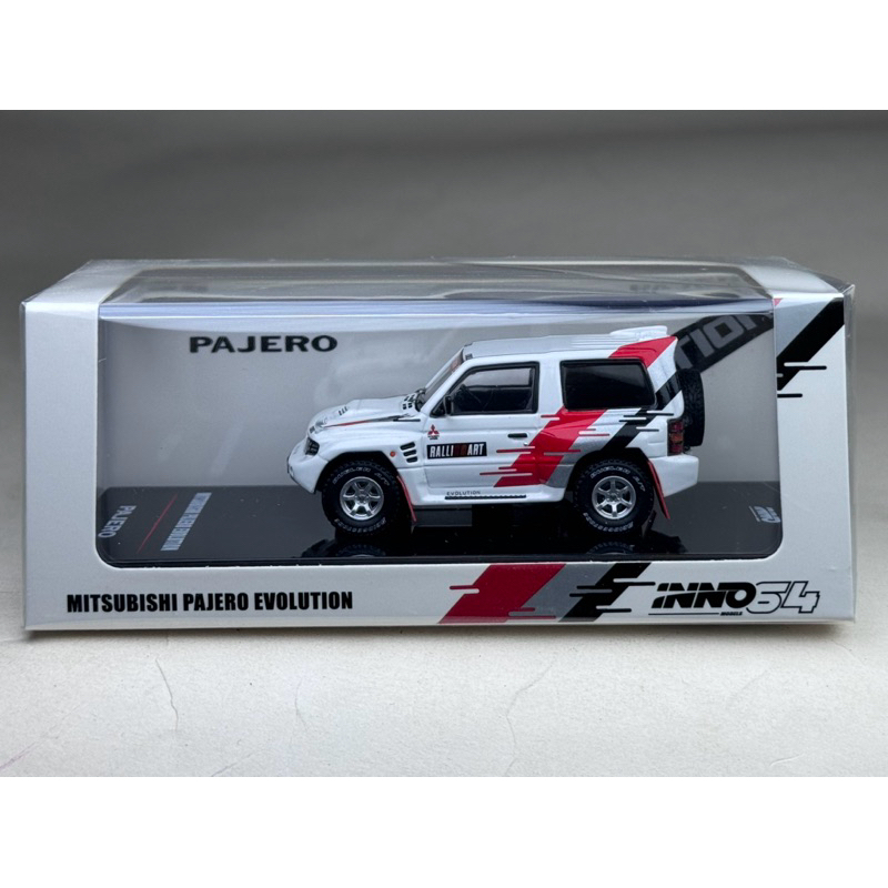🔹Mitsubishi Pajero Evolution Ralliart White Scale 1:64 ยี่ห้อ Inno 64 ...