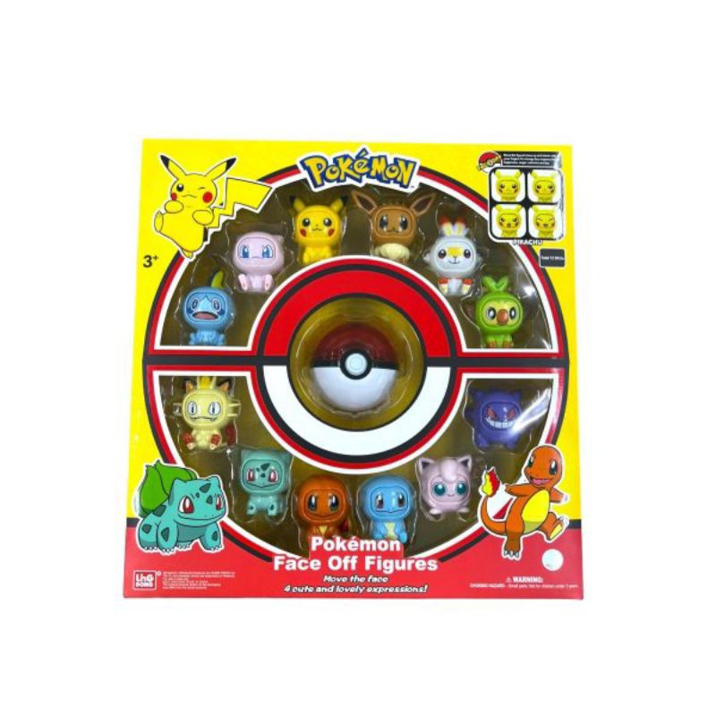 POKEMON FACE OFF FIGURES 12 PCS ฟิกเกอร์โปเกมอน | Shopee Thailand