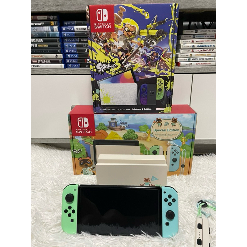 Nintendo Switch Oled มือสอง (เครื่องSpatoon จอย Animal แท้) | Shopee ...