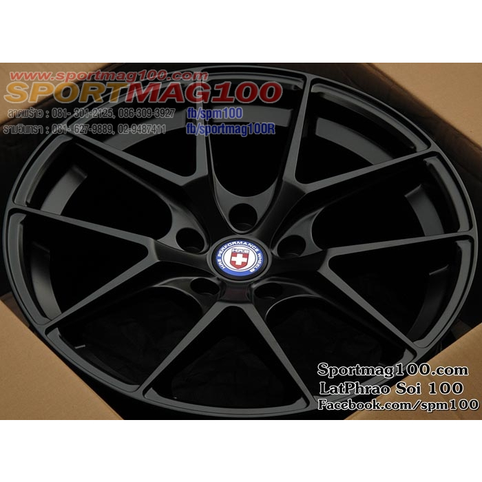 ล้อแม็กซ์ HRE P101 สีดำด้าน หน้า8 หลัง9 18นิ้ว 5รู105 ET38 [15399 ...