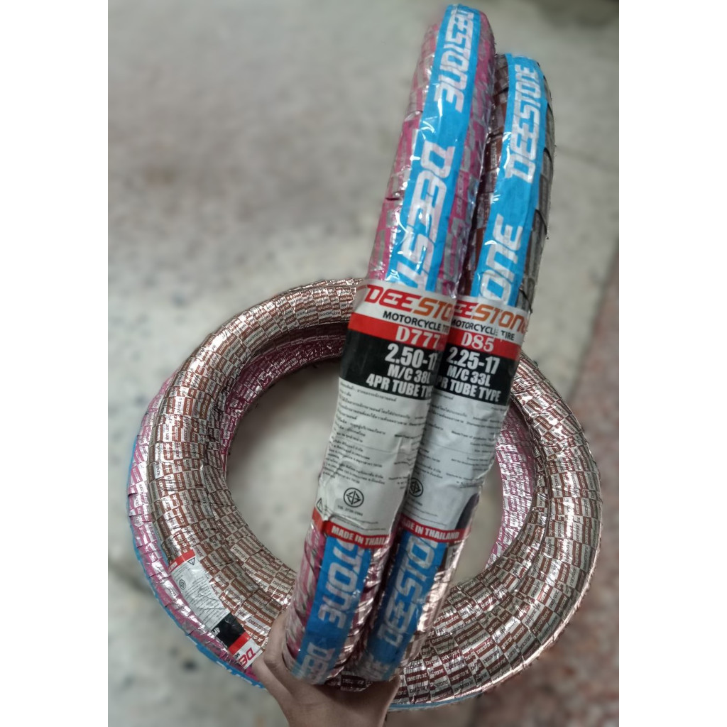 ยางนอก DEESTONE ลายตรง D85 2.25-17ขอบ 17 ลายเม็ดข้าวโพด D777 2.50-17 ขอบ17 | Shopee Thailand