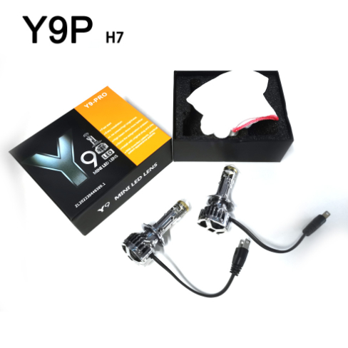 ของแท้ Y6 Y9 รุ่นใหม่ 1คู่ หลอดไฟหน้าLedมินิโปรเจคเตอร์ รุ่น Y9 Y6 ขั้ว ...