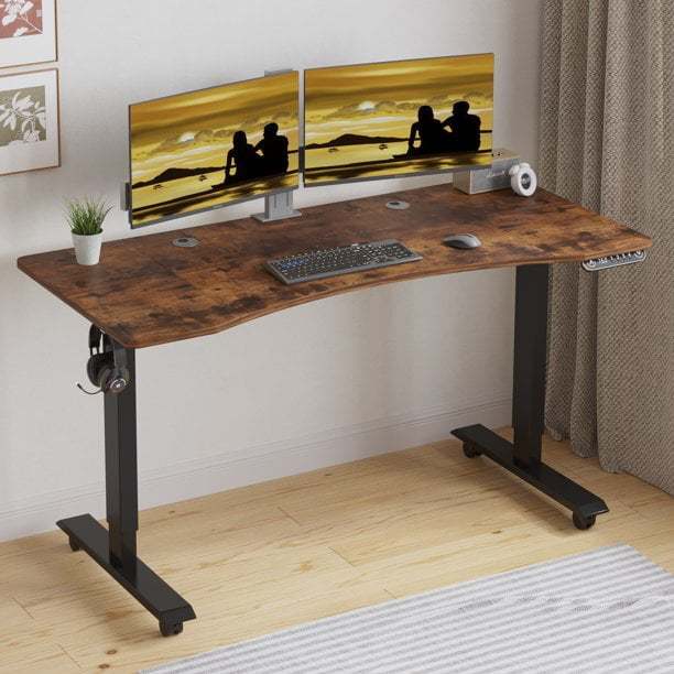 BilBil 55 inches/140cm An electric adjustable height table Electric ...