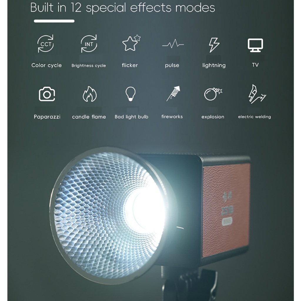 ZSYB W80B 2700K-6500K Sport Light for Video and Photographer ไฟLED 80W ...