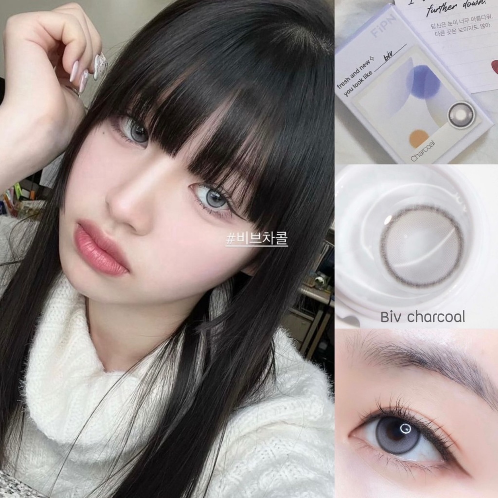 Hanalens/Myfipn รุ่น Biv สี charcoal (เทา) เลนส์รายเดือน | Shopee Thailand
