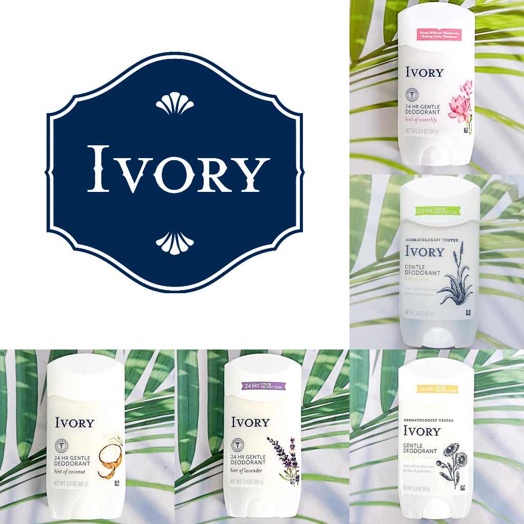 (Ivory®) Gentle Aluminum Free Deodorant Hint Deodorant Stick, 68 g ไอวอ ...