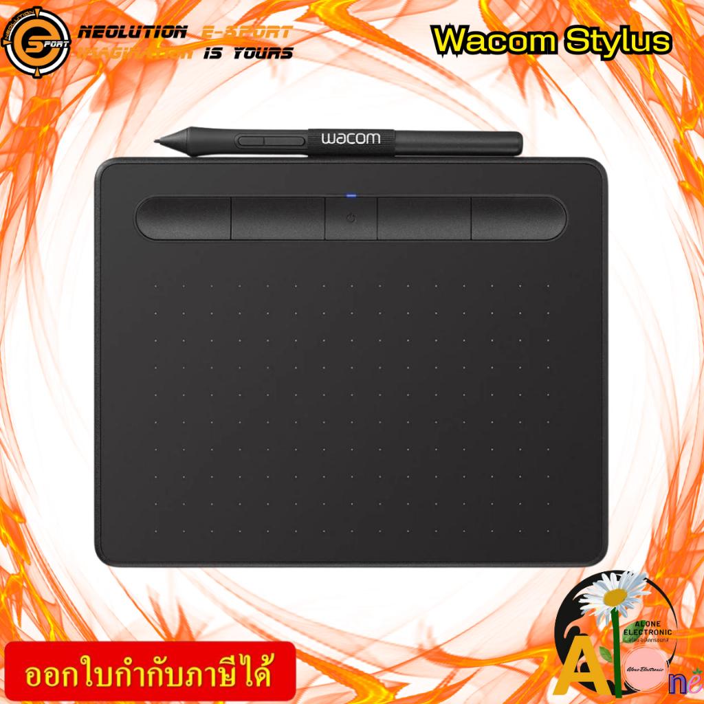 เมาส์ปากกา Wacom Stylus CTL-4100WL/K0-CX Small Bluetooth Black | Shopee Thailand