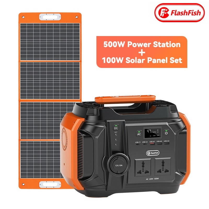 Flashfish Powerbox กล่อง 500W/540Wh Portable Power Station แคมป์ปิ้ง ...