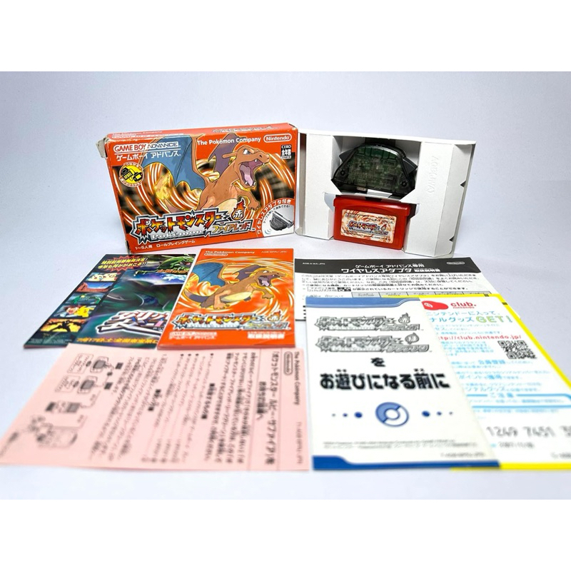 (2) ตลับแท้ Nintendo Game Boy Advance (japan)(GBA) Pokemon FireRed ...