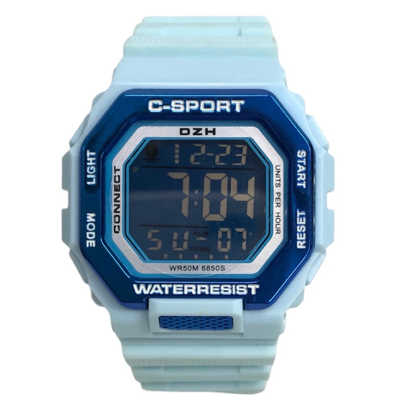 DZH นาฬิกาข้อมือผู้ชายsportwatch ทรงสี่เหลี่ยมของแท้พร้อมป้ายห้อย ระบบ ...