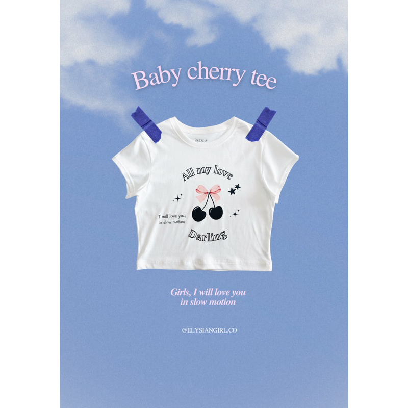 mini Baby cherry tee (pre) | Shopee Thailand