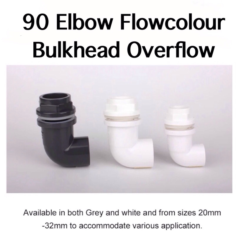 ข้องอต่อท่อตู้ปลา Sanking U-PVC 90 Elbow Bulkhead | Shopee Thailand