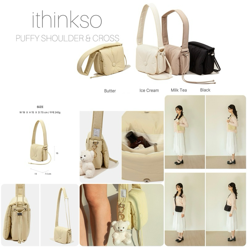 [พรีออเดอร์] ithinkso Puffy Shoulder Cross | Shopee Thailand