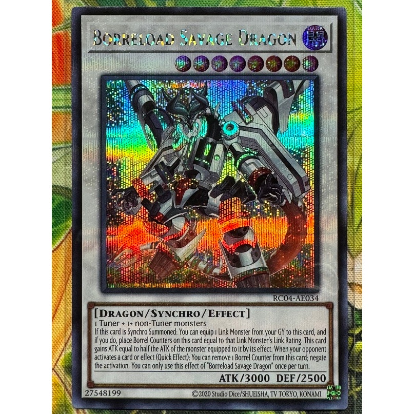 RC04-AE034 "Borreload Savage Dragon" - Secret Rare | Shopee Thailand