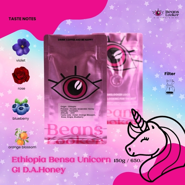 เอธิโอเปีย Ethiopia Bensa Unicorn G1 Double Anaerobic Honey | Shopee ...