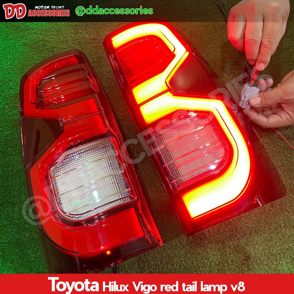ไฟท้าย vigo vigo champ 2005 2007 2009 2010 2011 2012 2013 2014 led ลาย ...