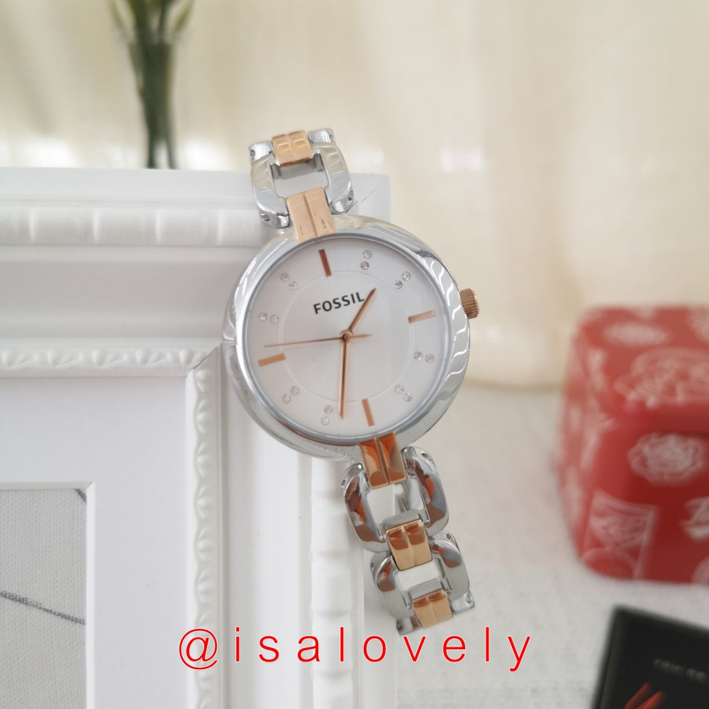 📌Isa Lovely Shop📌 Fossil Kerrigan Quartz Stainless Steel Dress Quartz ...