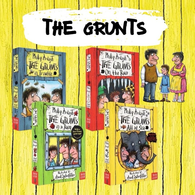 The Grunts วรรณกรรมเยาวชนภาษาอังกฤษ chapter books แนวตลกขบขัน เซต 4 ...